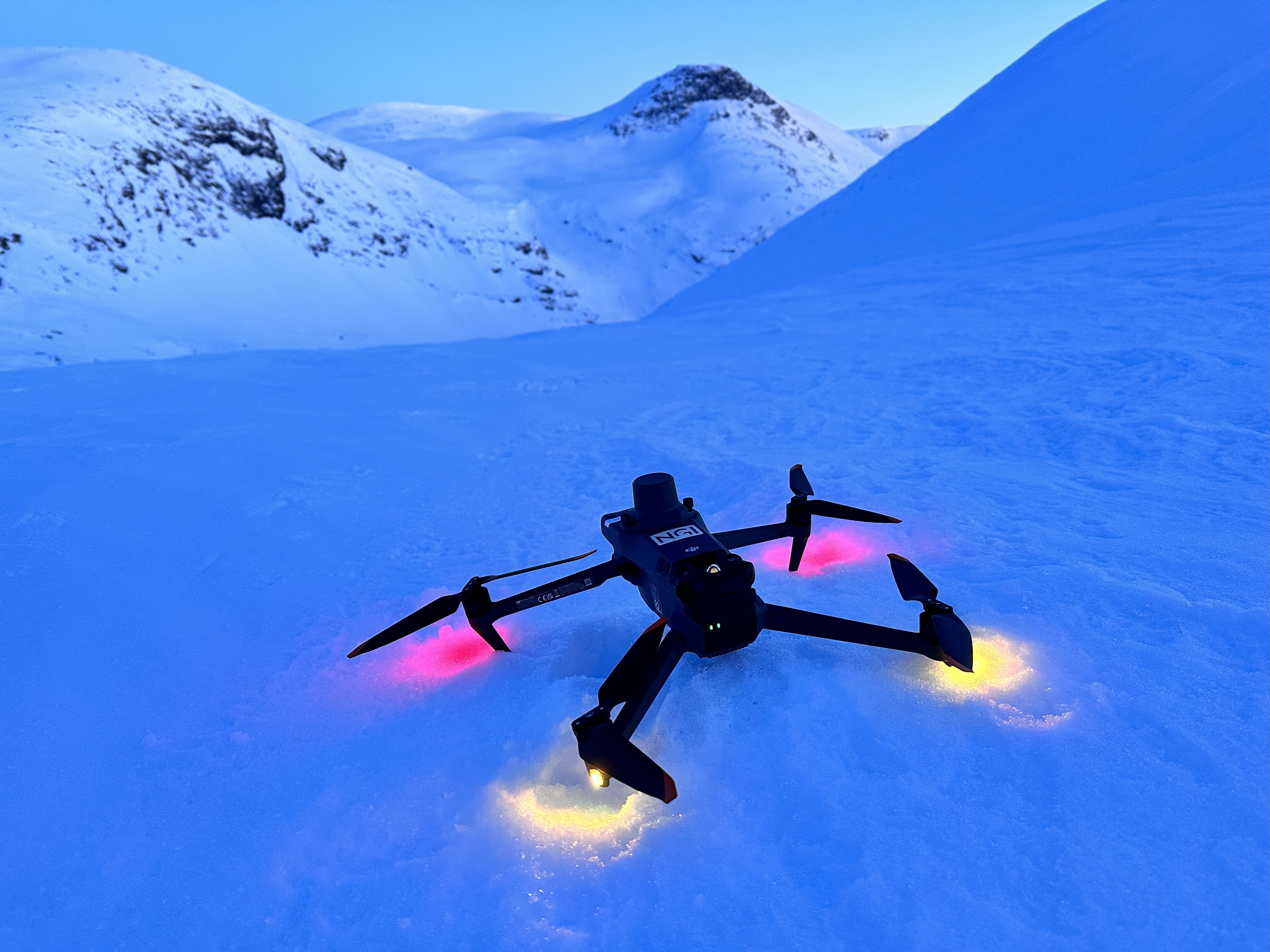 NGI - Drones reduce risk in avalanche-prone mountains